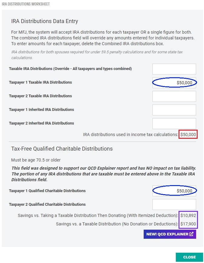 Using the QCD (Qualified Charitable Distribution) Explainer